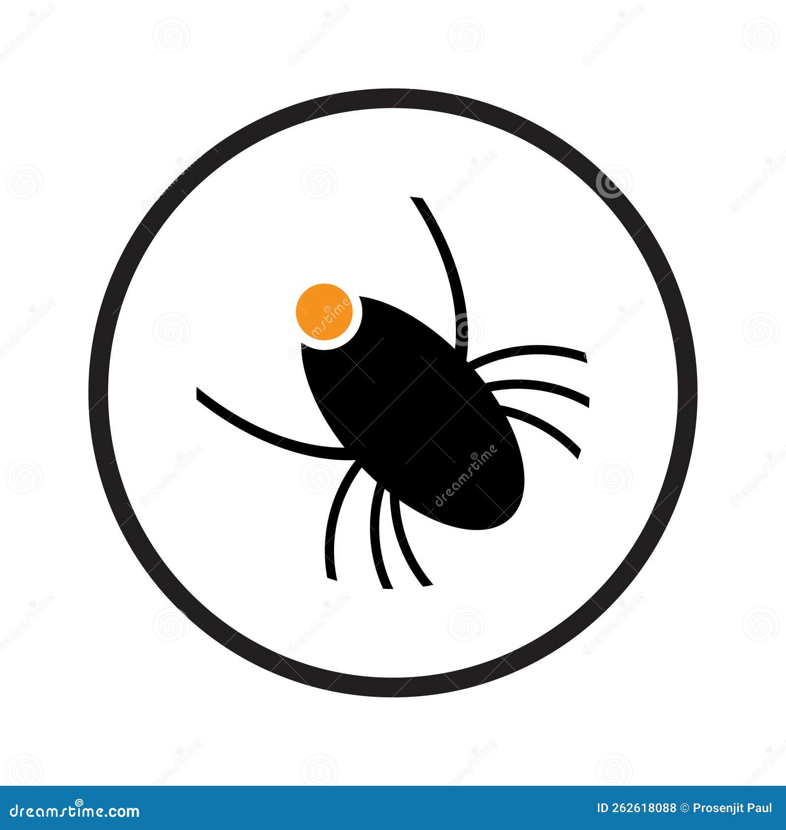 Halloween bug icon stock vector. Illustration of halloween - 262618088