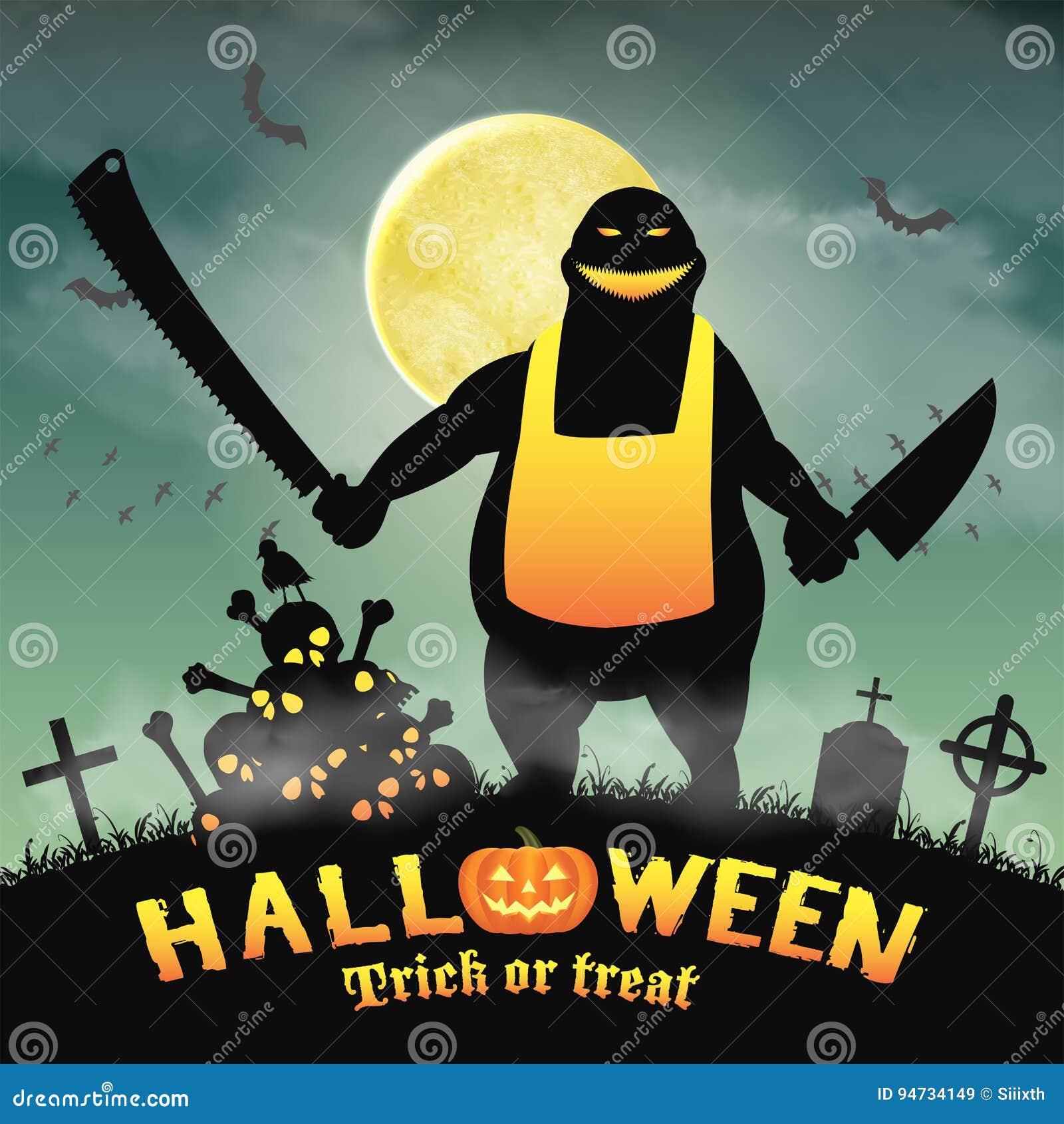 Scary Butcher Cartoon