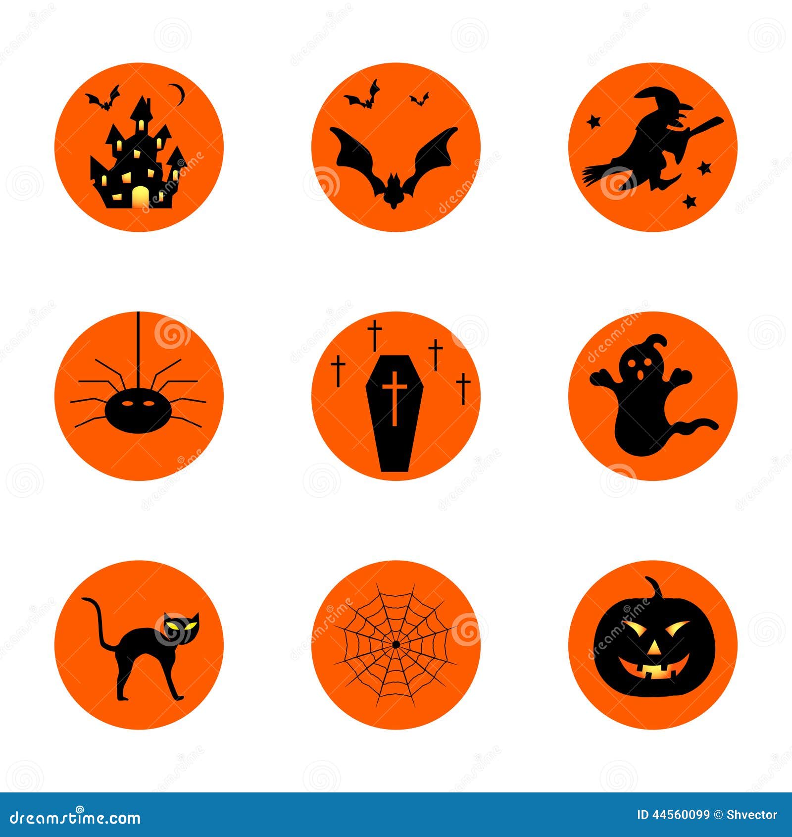 Halloween buttons stock vector. Illustration of potion - 44560099