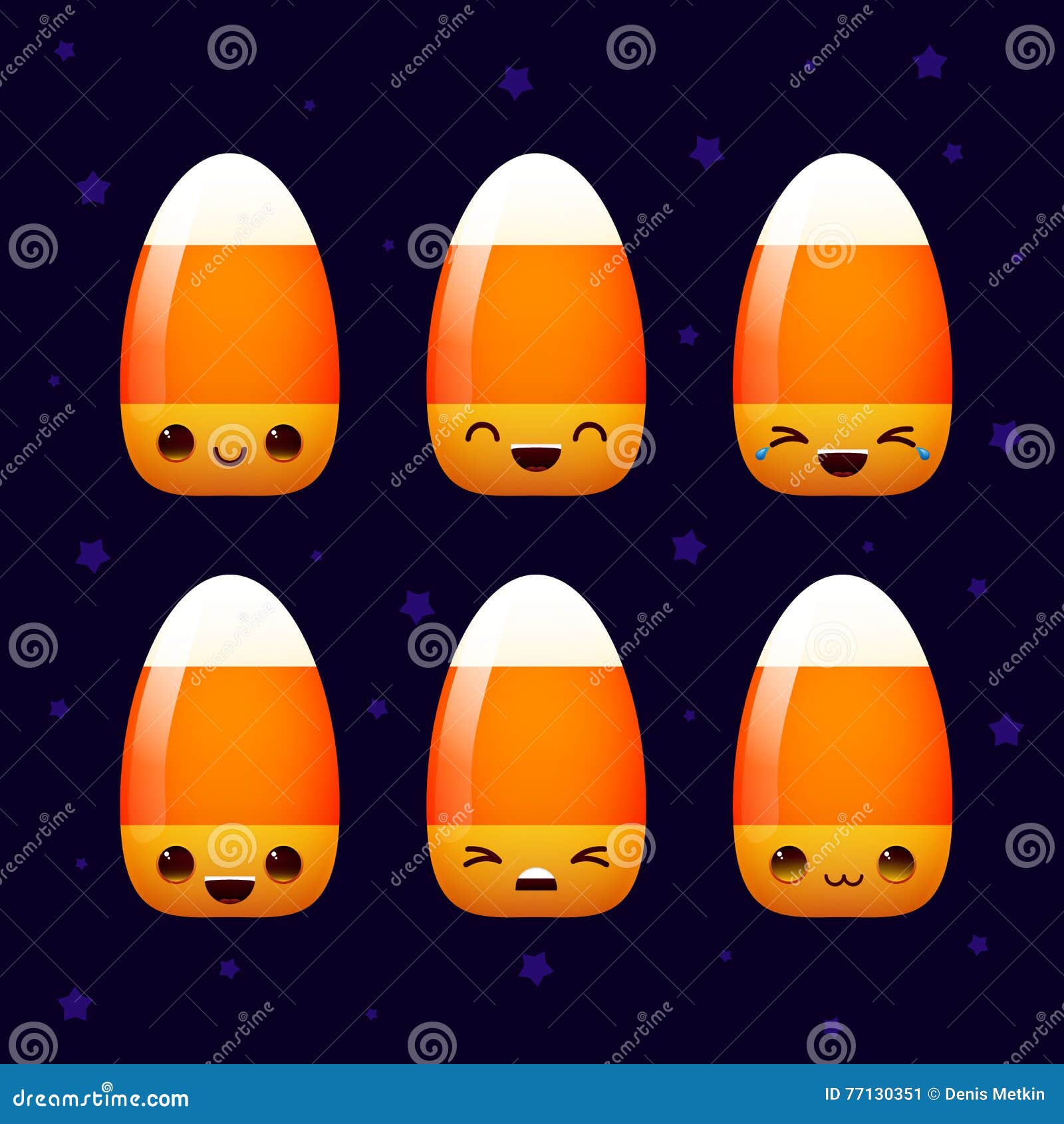 Halloween Candy Corn Smile Vector Stock Vector - Illustration of corn ...