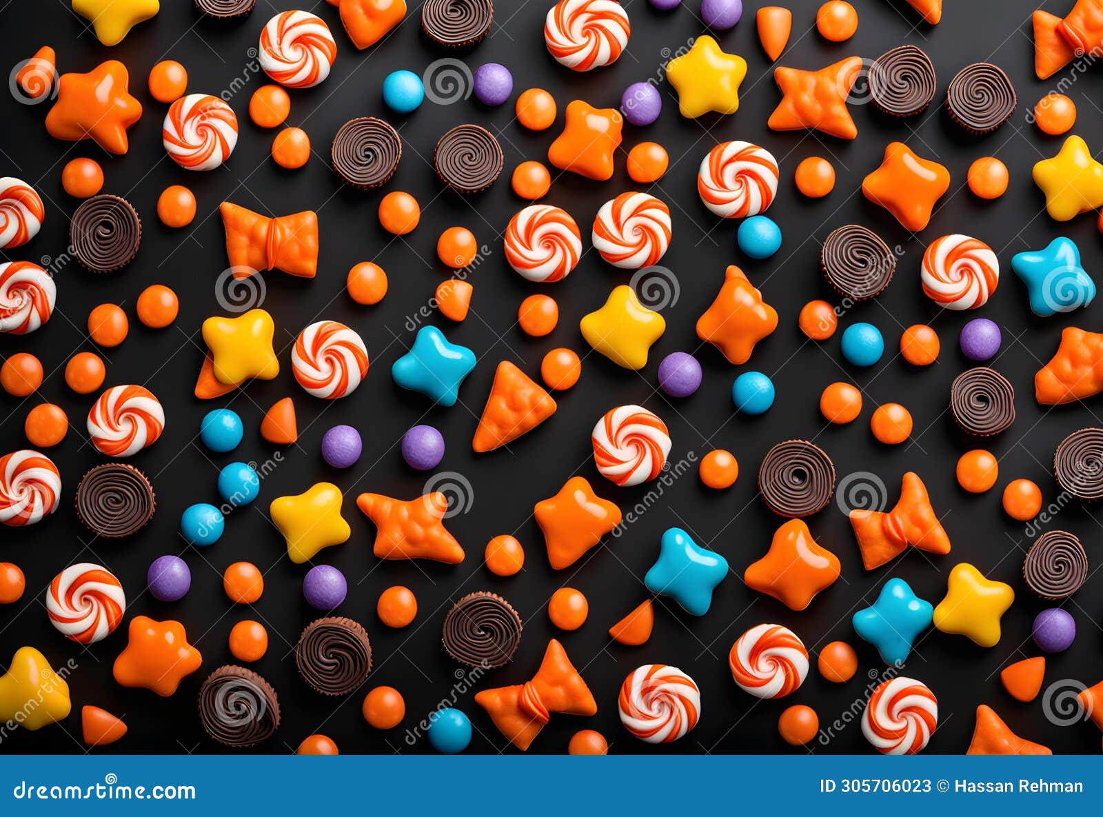 Halloween Candy Corner Border Banner Stock Illustration - Illustration ...