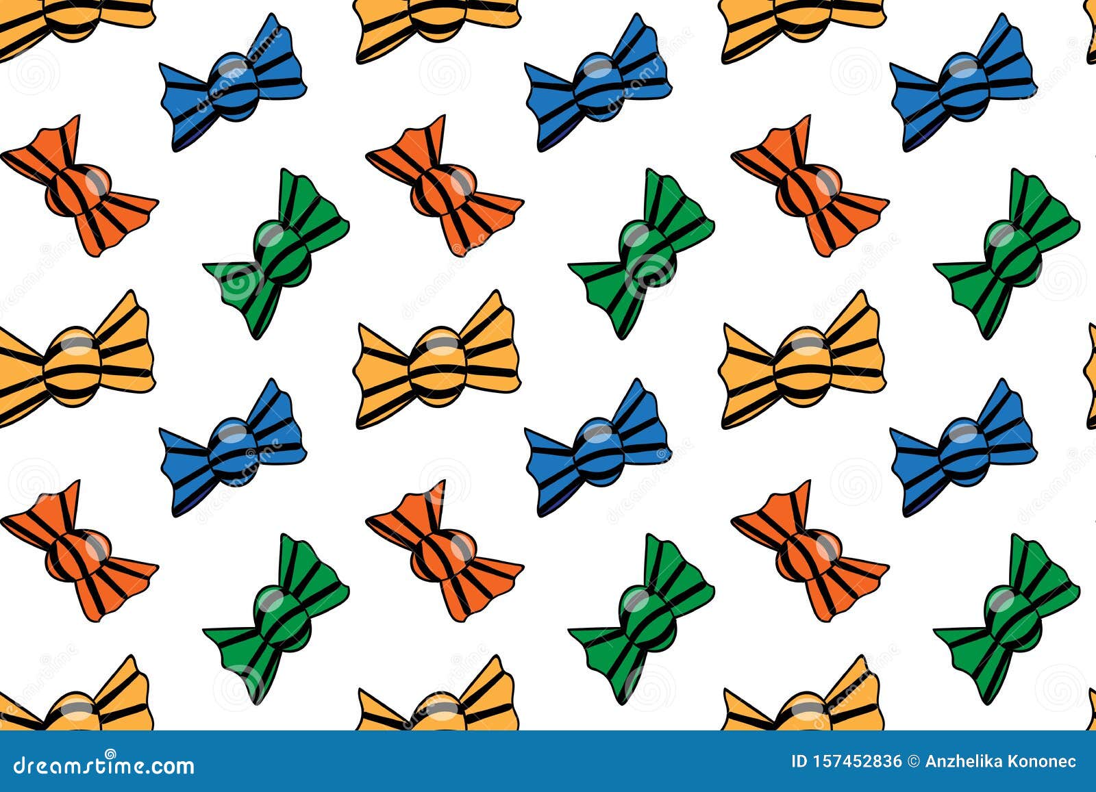 Halloween Candy Stripes in Different Colors, Isolated Pattern Stock ...