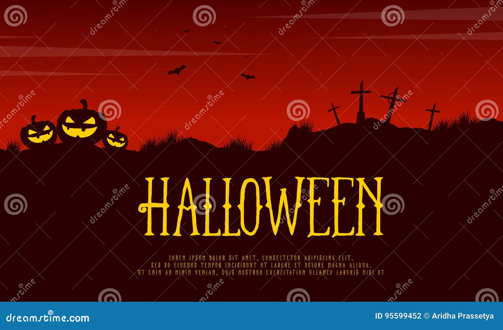 Halloween Card Style Background Collection Stock Vector - Illustration ...