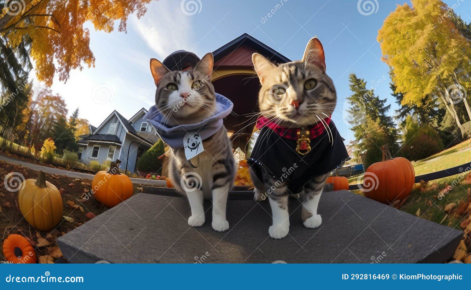 Halloween Cat Trick or Treat Stock Illustration - Illustration of ...