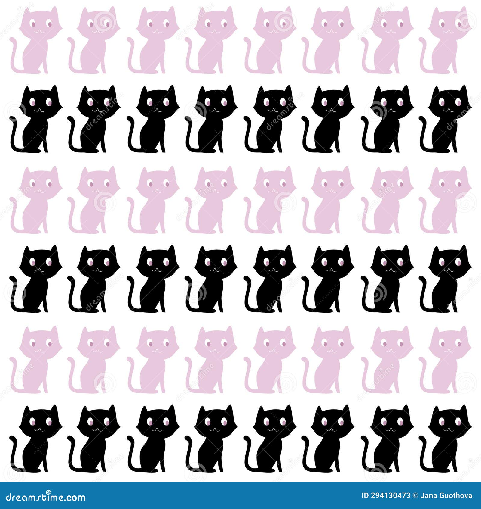 Halloween Cats Pattern Texture Background Stock Illustration ...