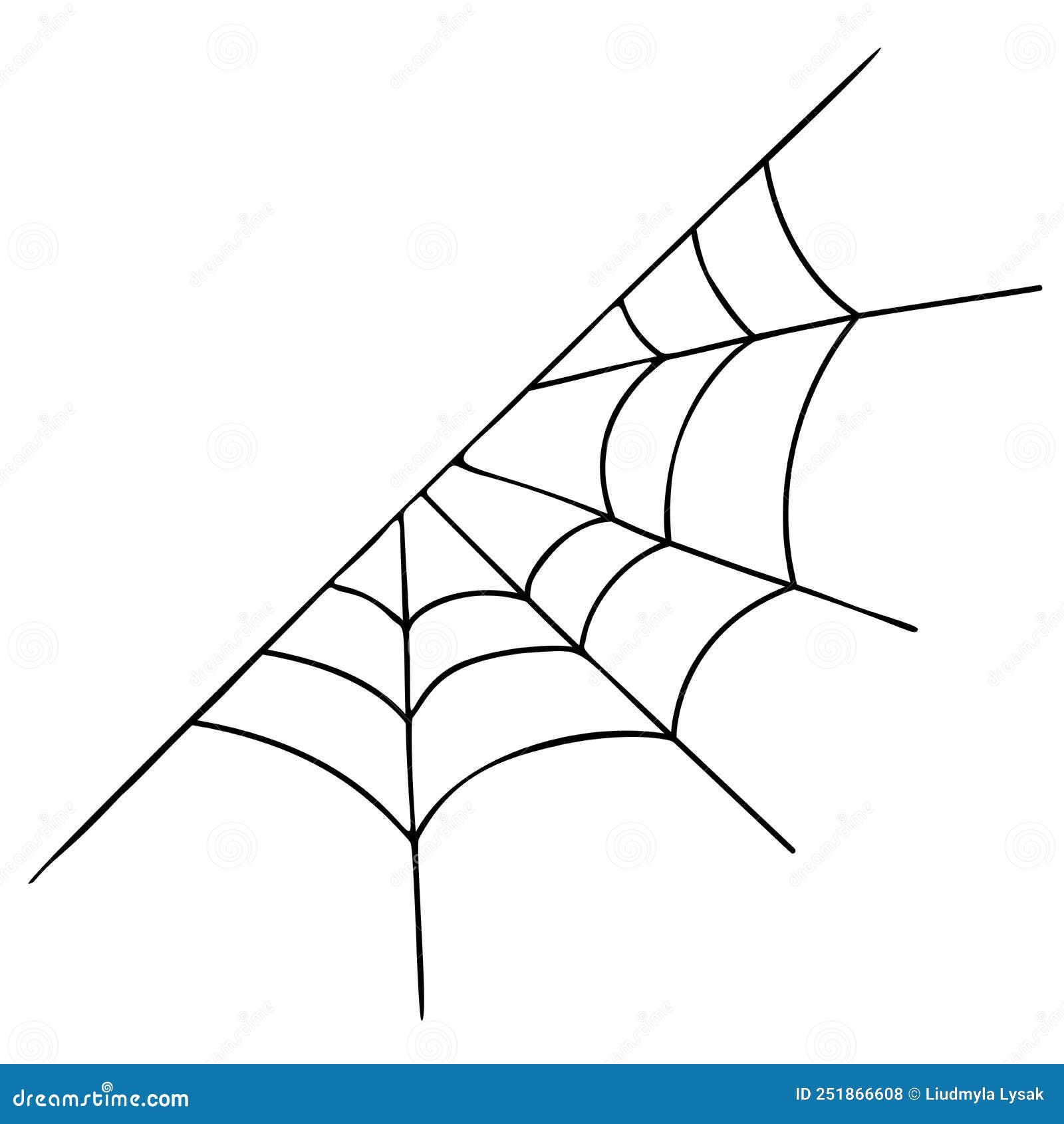Corner Spider Webs Drawings