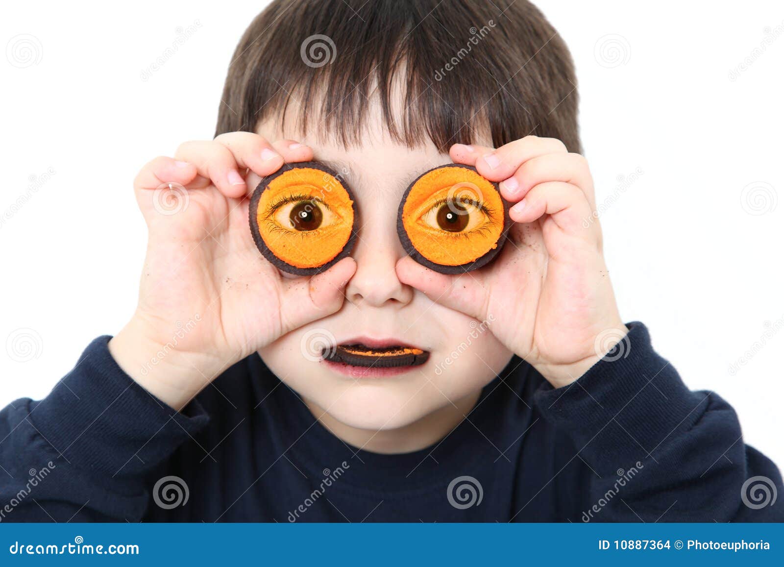 Halloween Cookie Boy stock photo. Image of seven, broken - 10887364