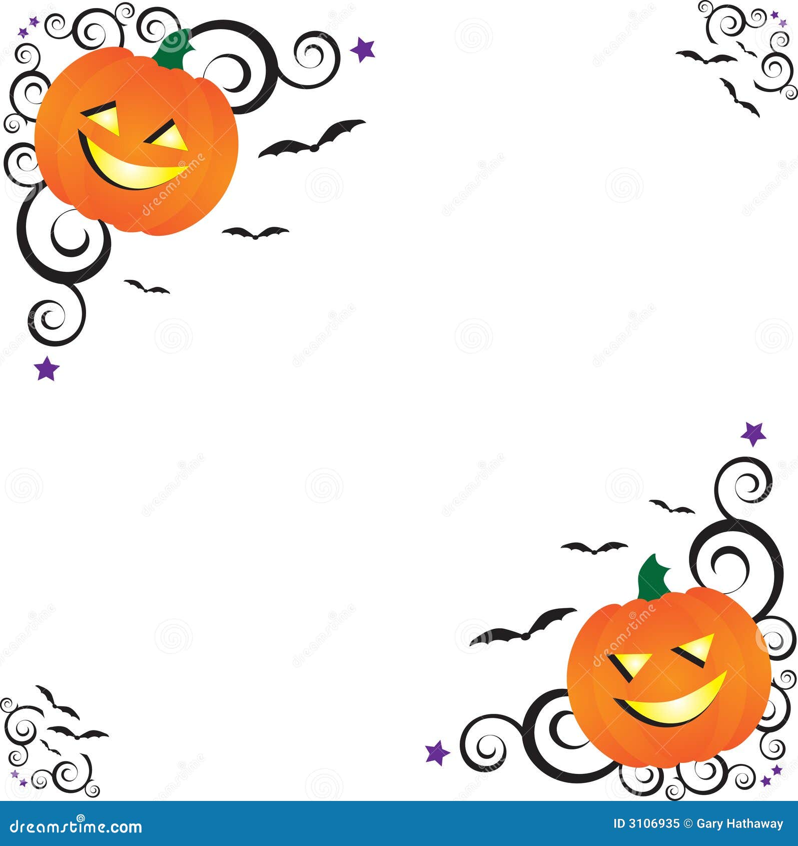 Halloween Corner Border Clipart