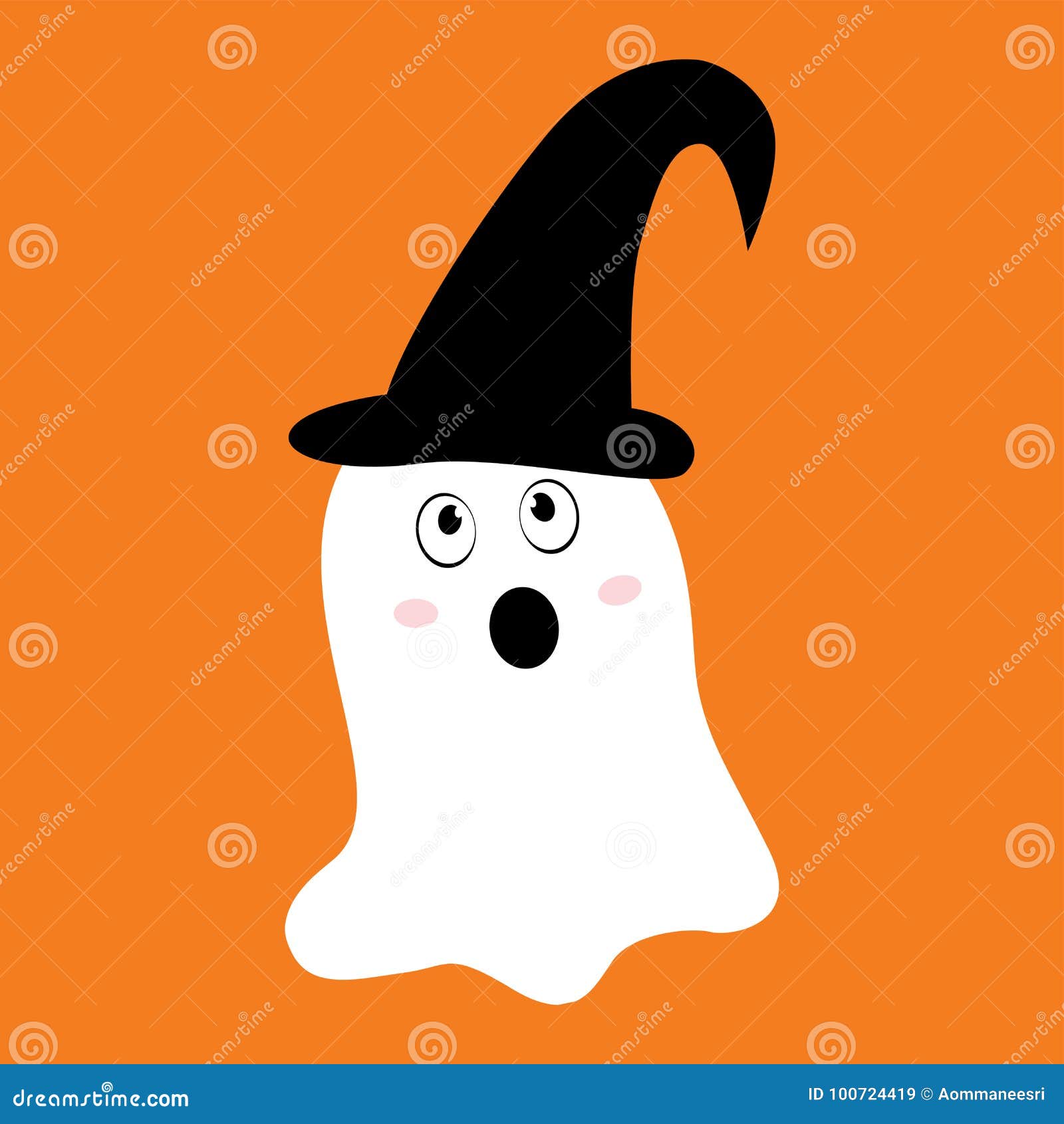 Halloween ghost icon stock illustration. Illustration of black - 100724419