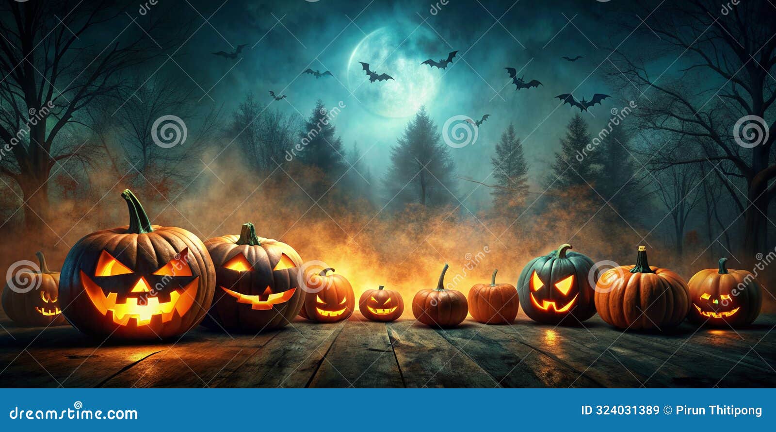 Halloween Dark Horror Blank Page Wallpaper Background Generative by AI ...
