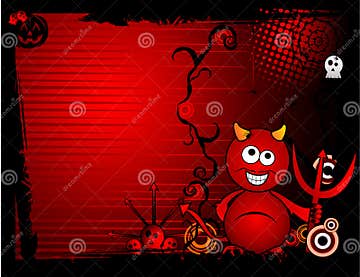 Halloween devil banner stock vector. Illustration of demon - 6670511