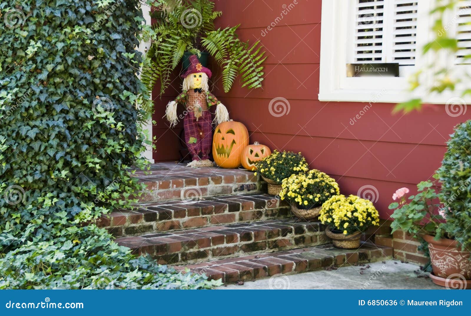 Halloween Entry stock photo. Image of home, decorations - 6850636