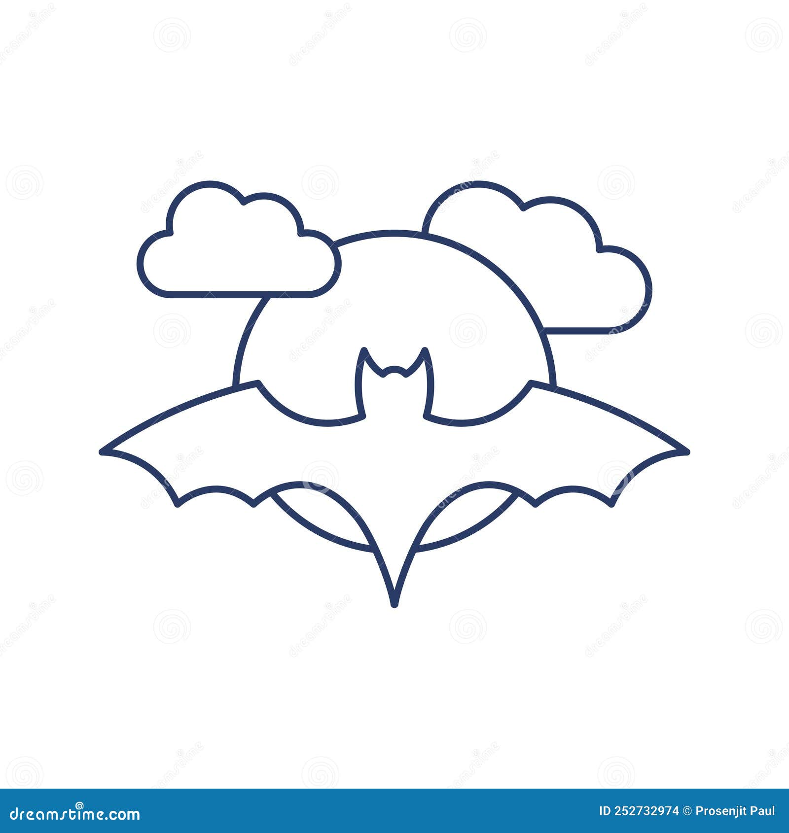 Halloween Evil Bat Night Icon Stock Vector - Illustration of wildlife ...