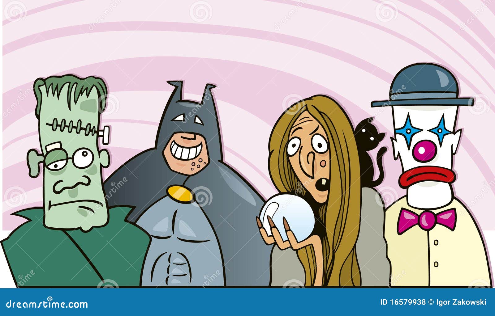 Halloween fancy dress ball stock vector. Illustration of characters ...