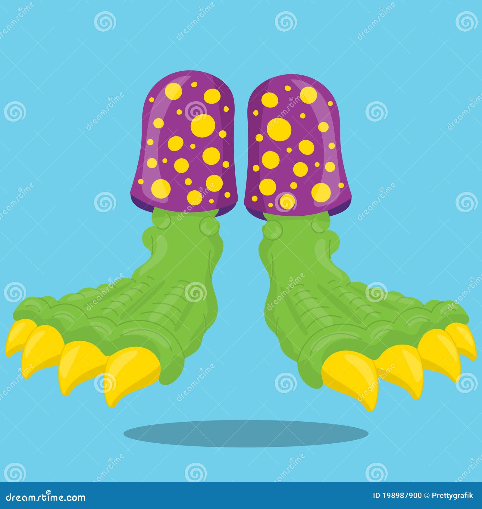 Halloween Feet Lizard Feet 09 Stock Vector - Illustration of cartoon ...
