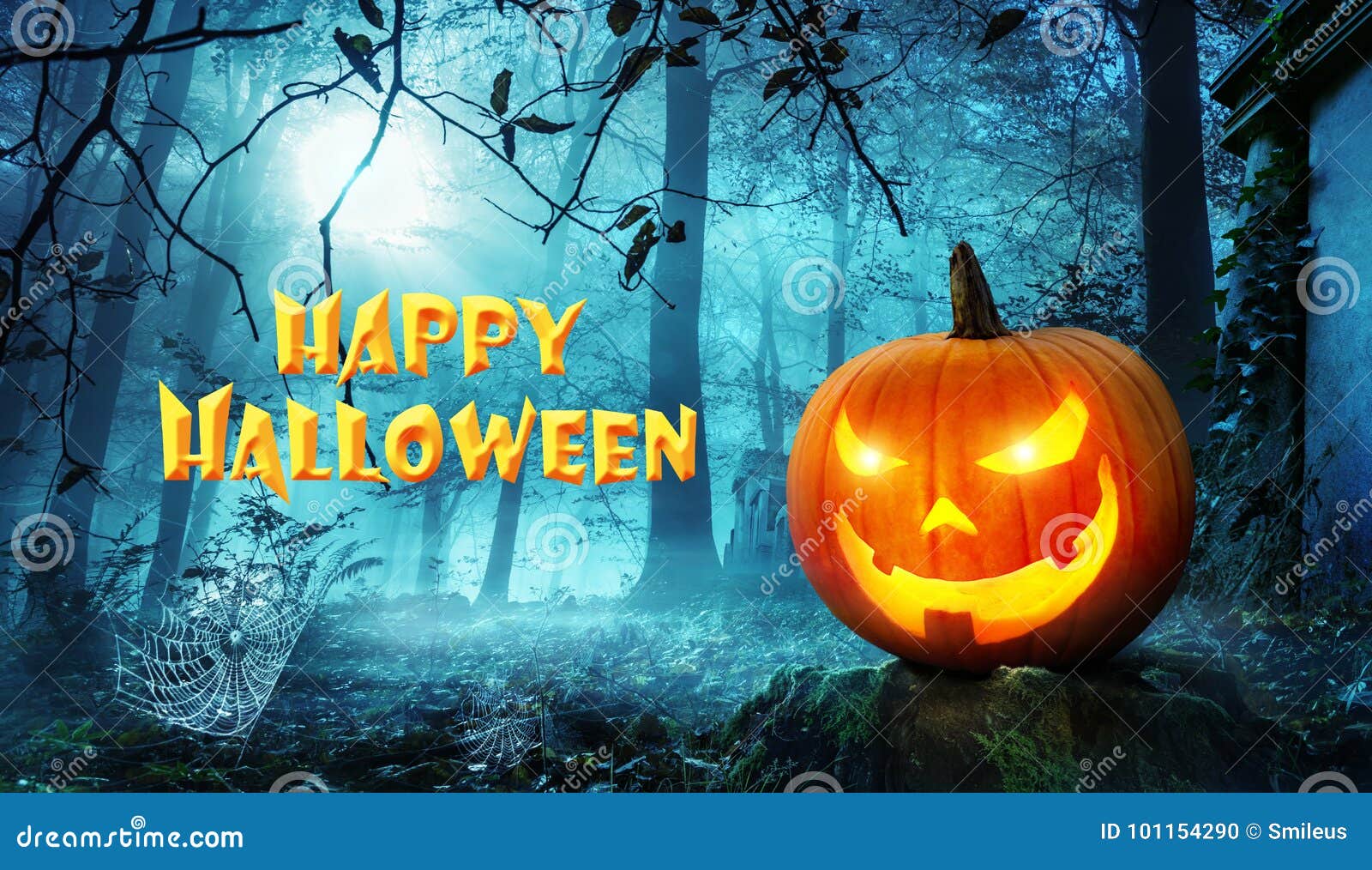 Halloween feliz foto de stock. Imagem de jaque, horror - 101154290