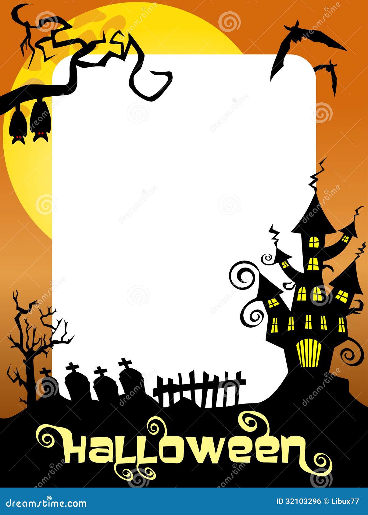 Halloween-Foto-Rahmen [2] vektor abbildung. Illustration von fall ...