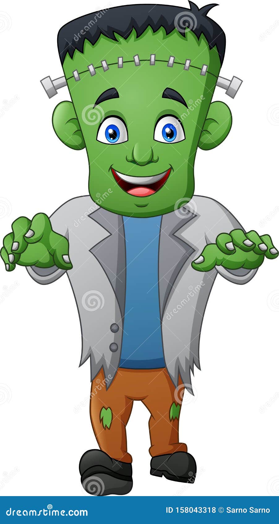 Frankenstein Cartoon Character Vector Illustration | CartoonDealer.com ...