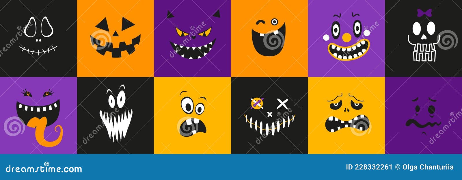 Scary Characters. Various Fears Of People Nervous Panic Characters With ...