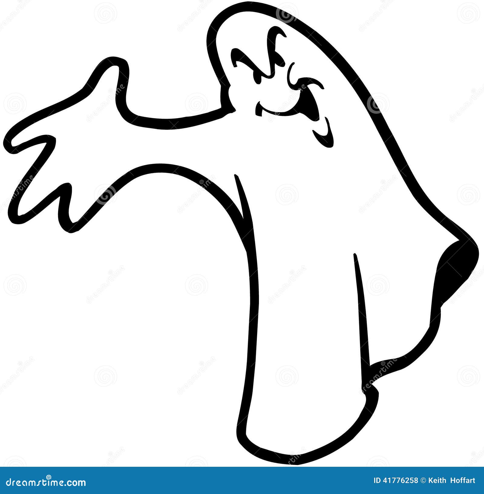 Halloween-Geist-Karikatur-Design-Vektor Clipart Vektor Abbildung ...