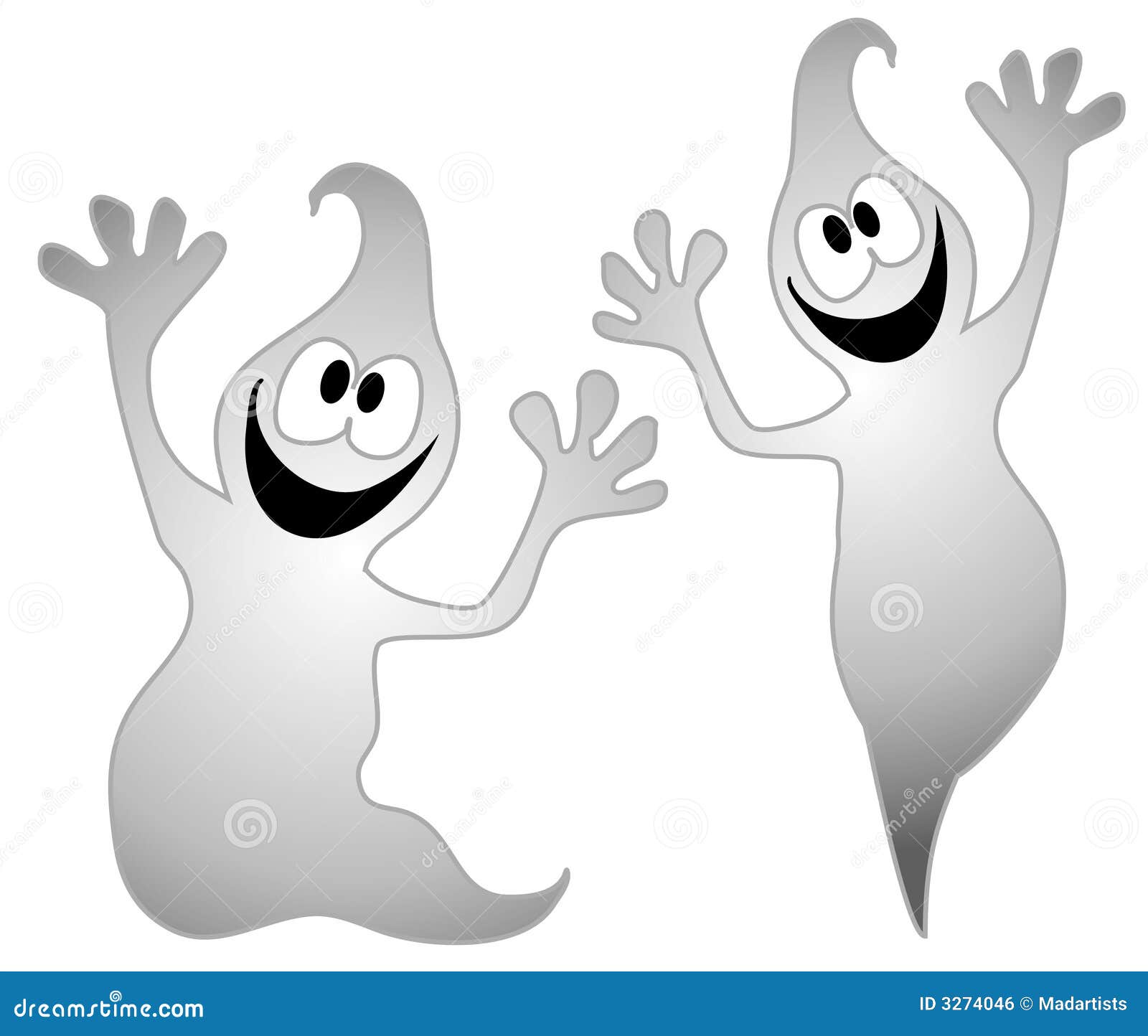 Halloween-Geist-Klipp-Kunst 3 Stock Abbildung - Illustration von bilder ...
