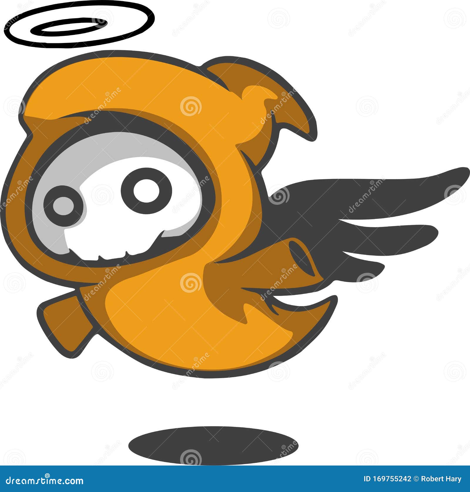 Halloween Ghost of the Angel Stock Vector - Illustration of halloween ...