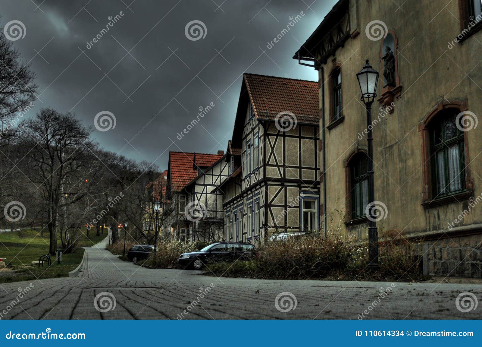 Halloween. Ghost in a Haunted House in Germany Stock Photo - Image of ...
