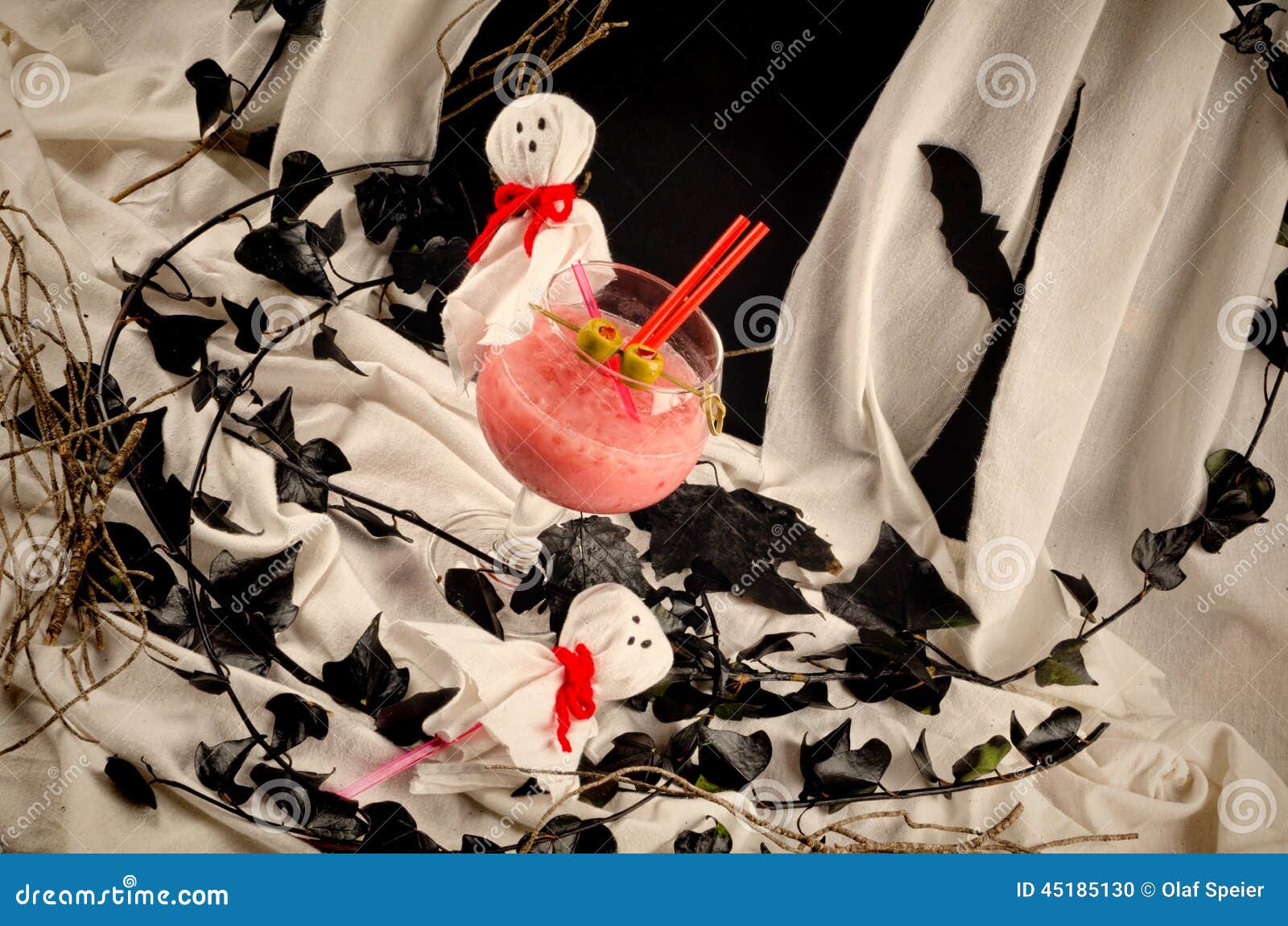 Halloween Ghost Party Cocktail Stock Photo - Image of party, cocktail ...