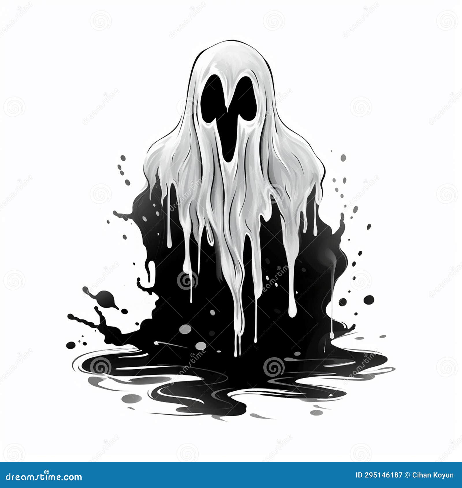 Halloween Ghost Pop Art stock illustration. Illustration of love ...