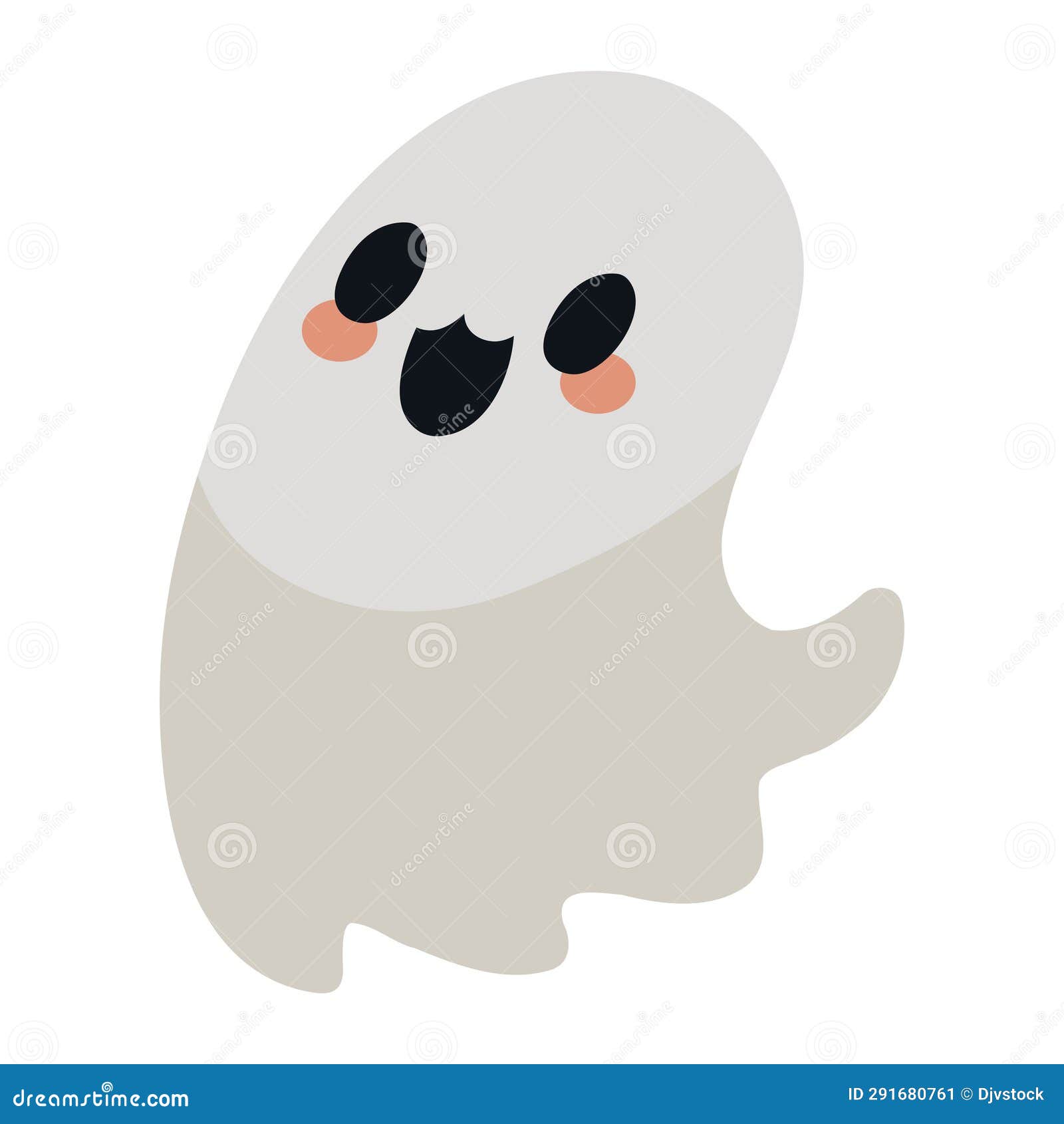 Halloween ghost smiling stock vector. Illustration of ghost - 291680761