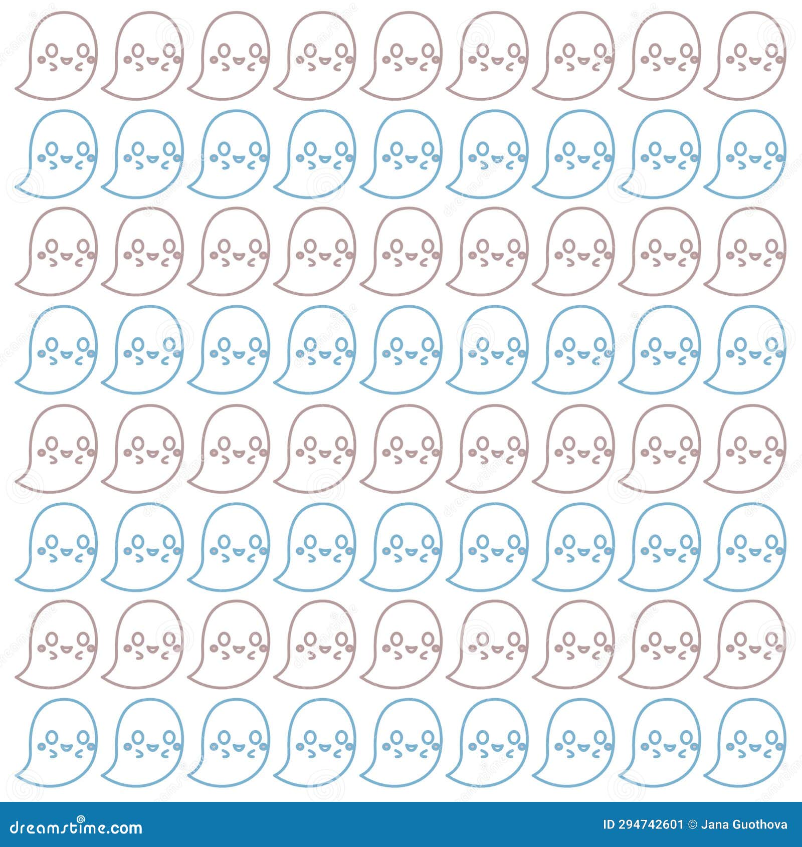 Halloween Ghosts Pattern Texture Background Stock Illustration ...