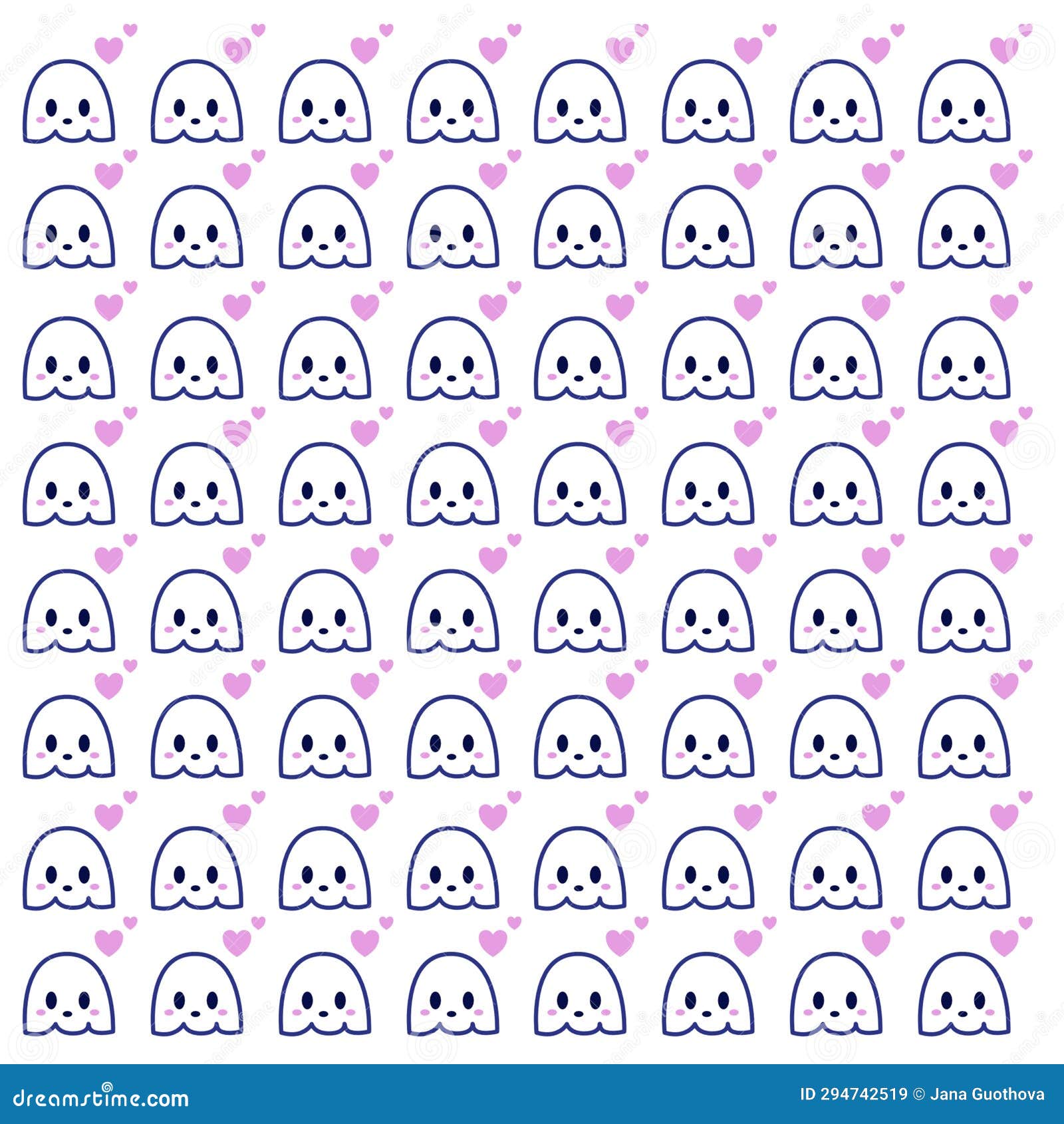 Halloween Ghosts Pattern Texture Background Stock Vector - Illustration ...