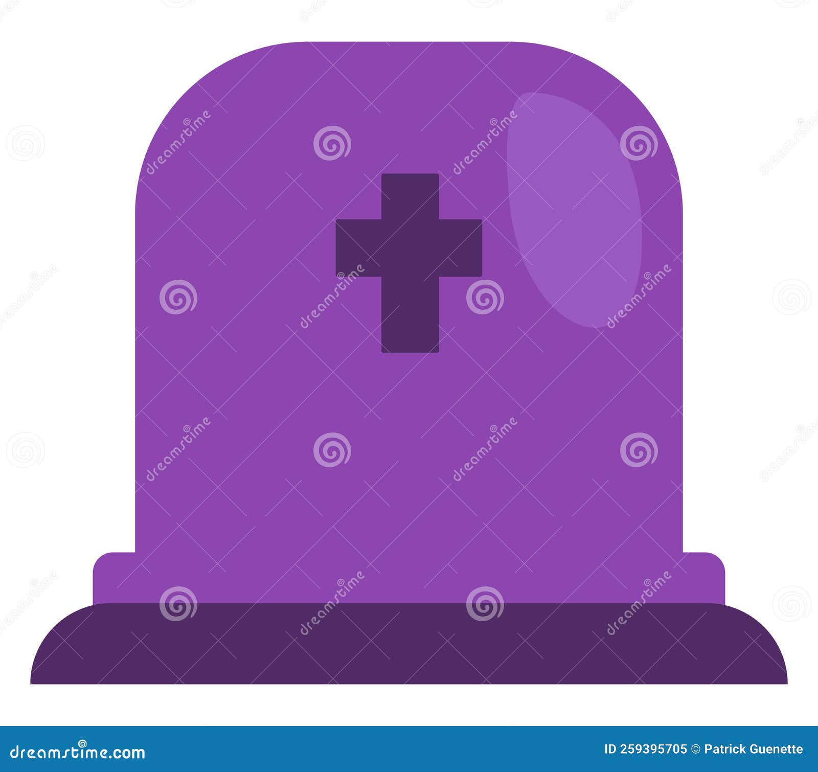 Halloween grave, icon stock vector. Illustration of grave - 259395705