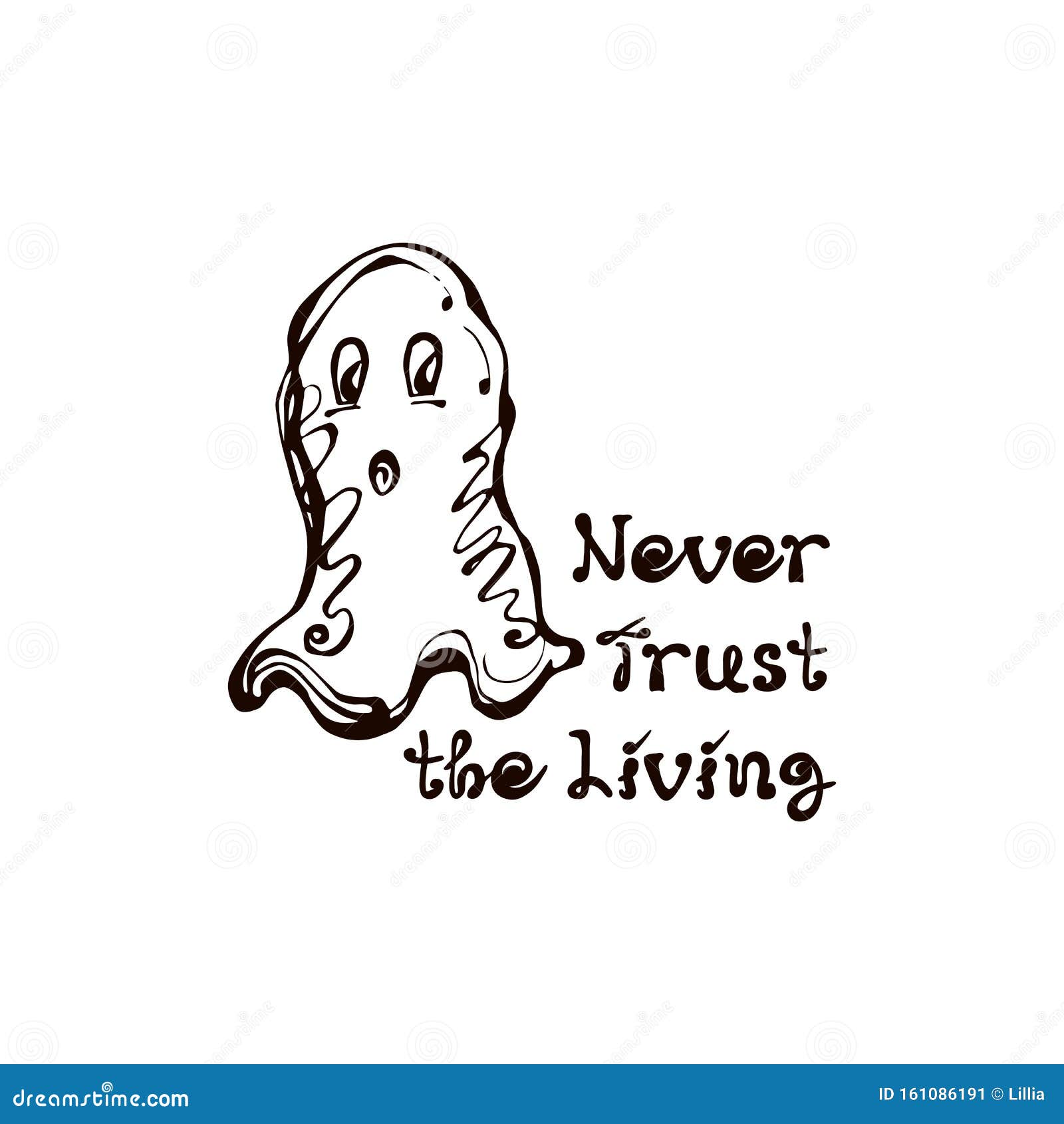 Halloween Hand Drawn Ghost with Phrase Stock Vector - Illustration of ... Halloween Hand Drawn Ghost with Phrase Stock Vector - Illustration of ...