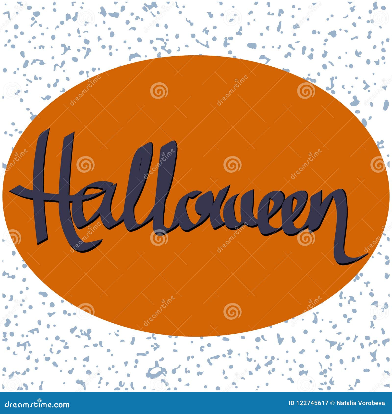 Halloween Hand Written Note. Vector Illustration EPS 10 Stock ...