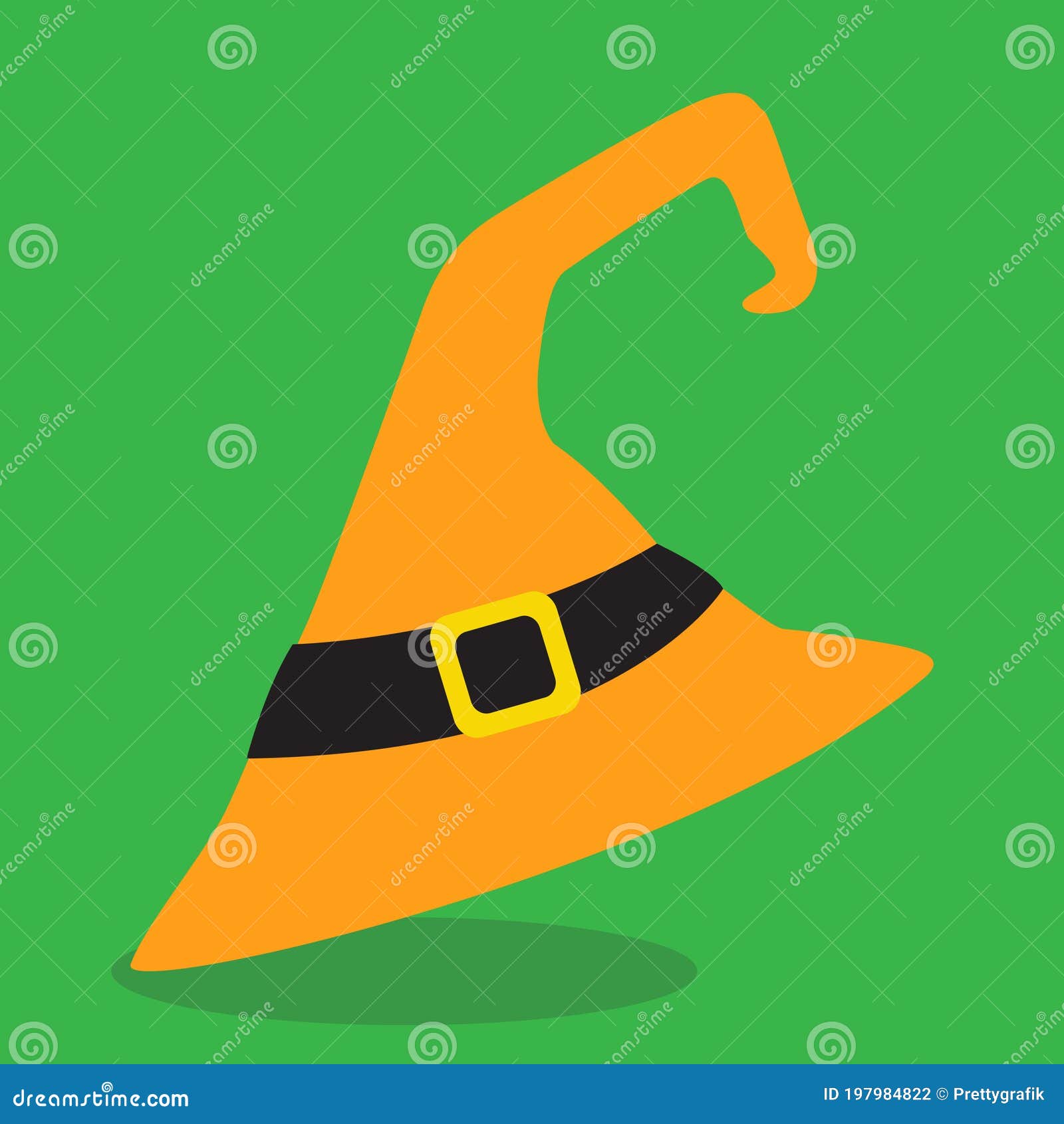 Halloween Hat Orange Black 07 Stock Vector - Illustration of black ...
