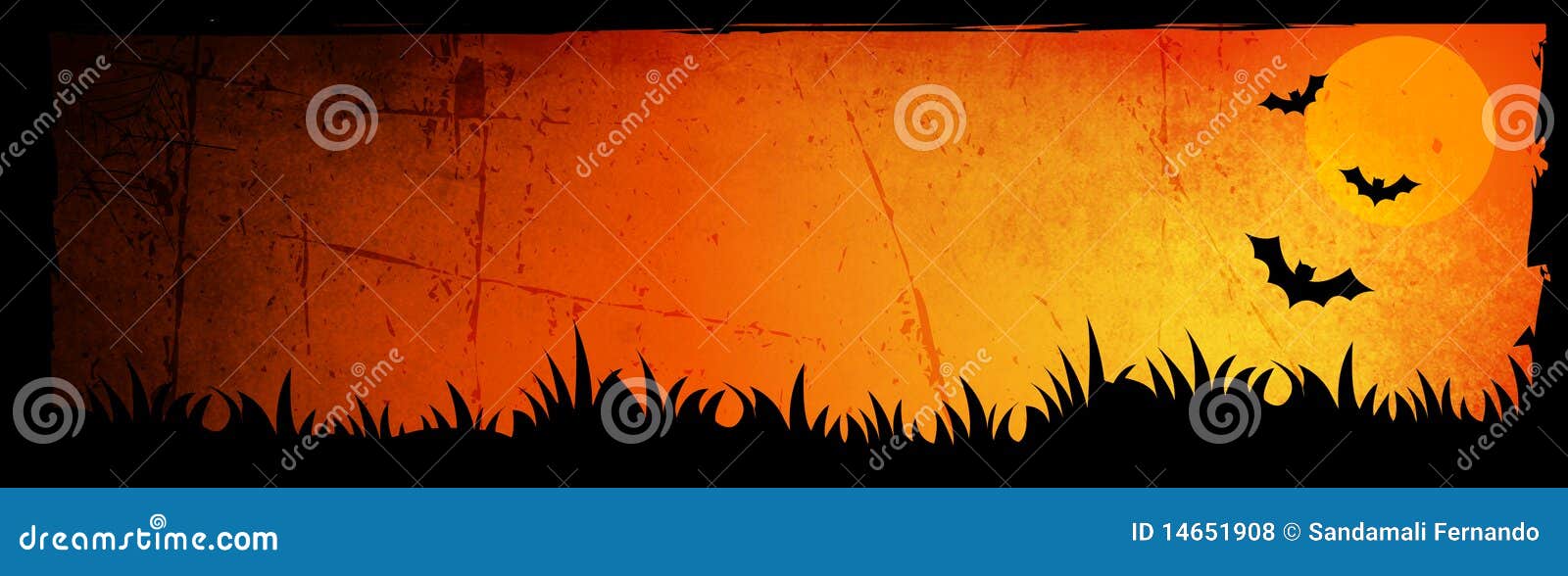 Halloween Header / Background Stock Illustration - Illustration of ...
