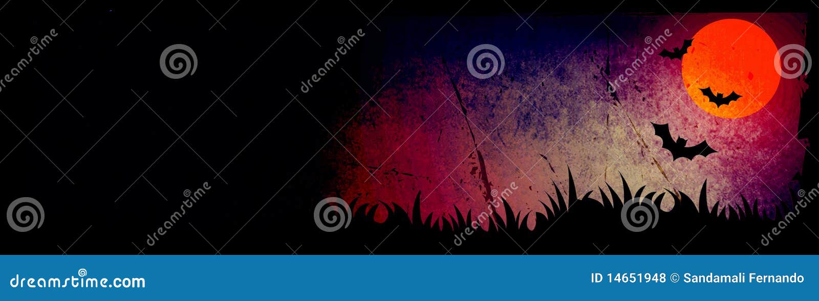 Halloween Header / Background Stock Illustration - Illustration of ...