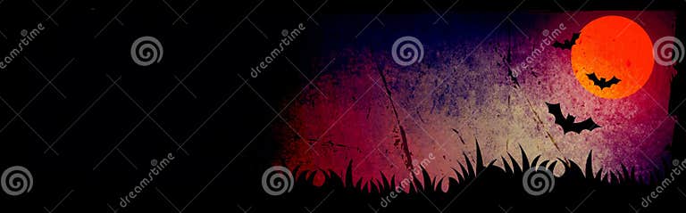 Halloween Header / Background Stock Illustration - Illustration of ...