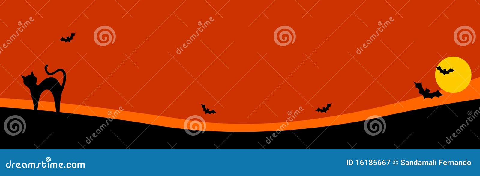 Halloween Header / Background Stock Vector - Illustration of bats, eyes ...