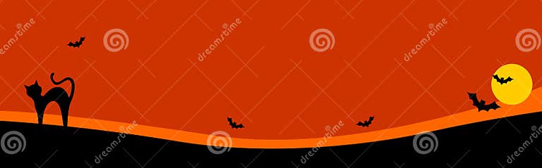 Halloween Header / Background Stock Vector - Illustration of bats, eyes ...
