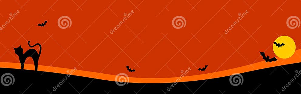 Halloween Header / Background Stock Vector - Illustration of bats, eyes ...