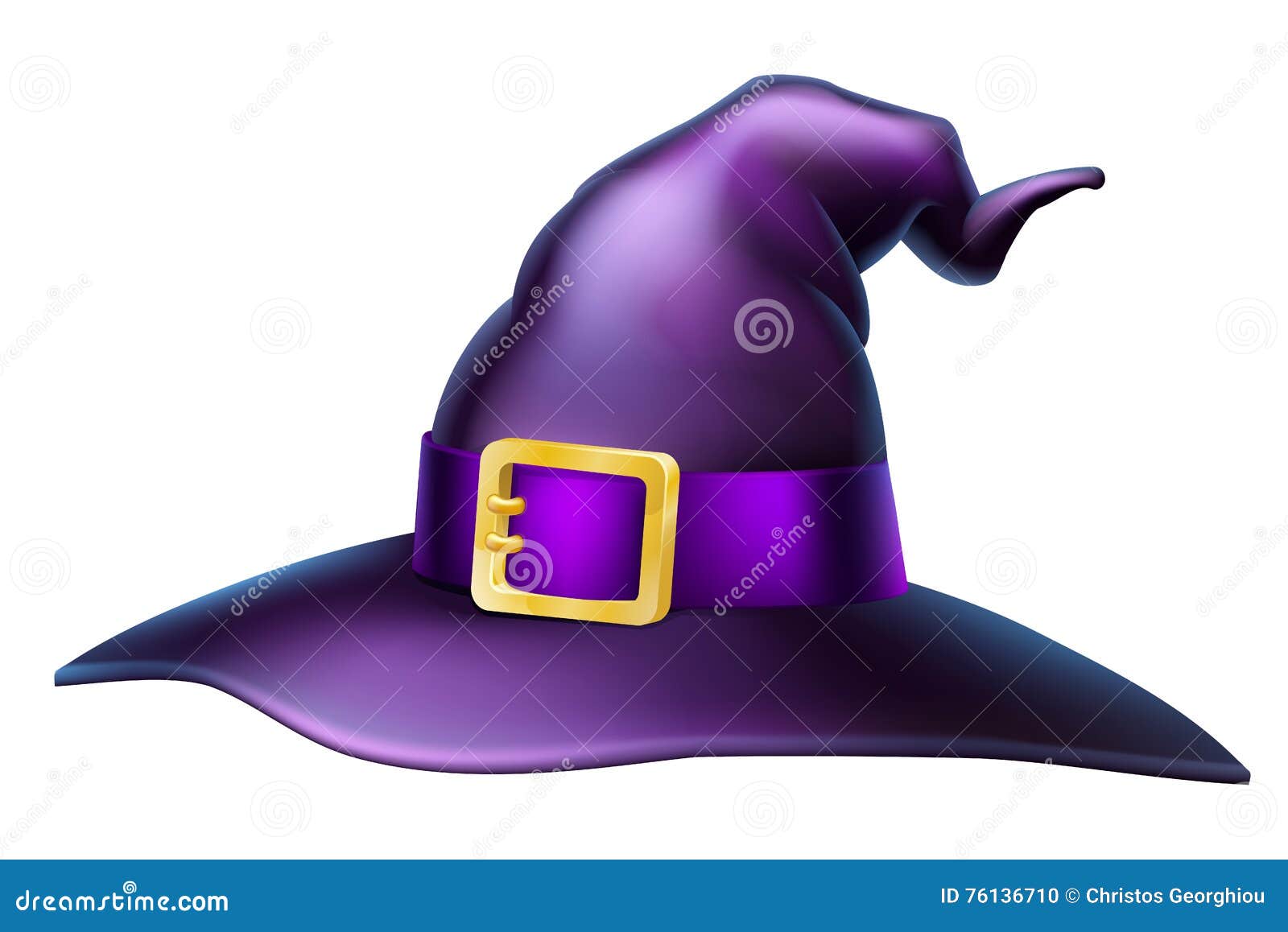 Halloween-heksenhoed vector illustratie. Illustration of halloween ...