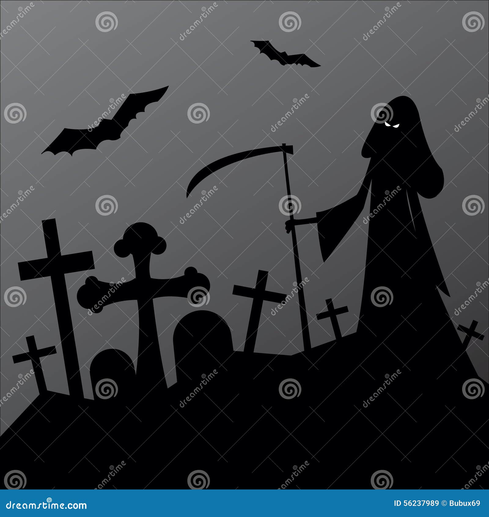 Halloween horror landscape stock vector. Illustration of halloween ...