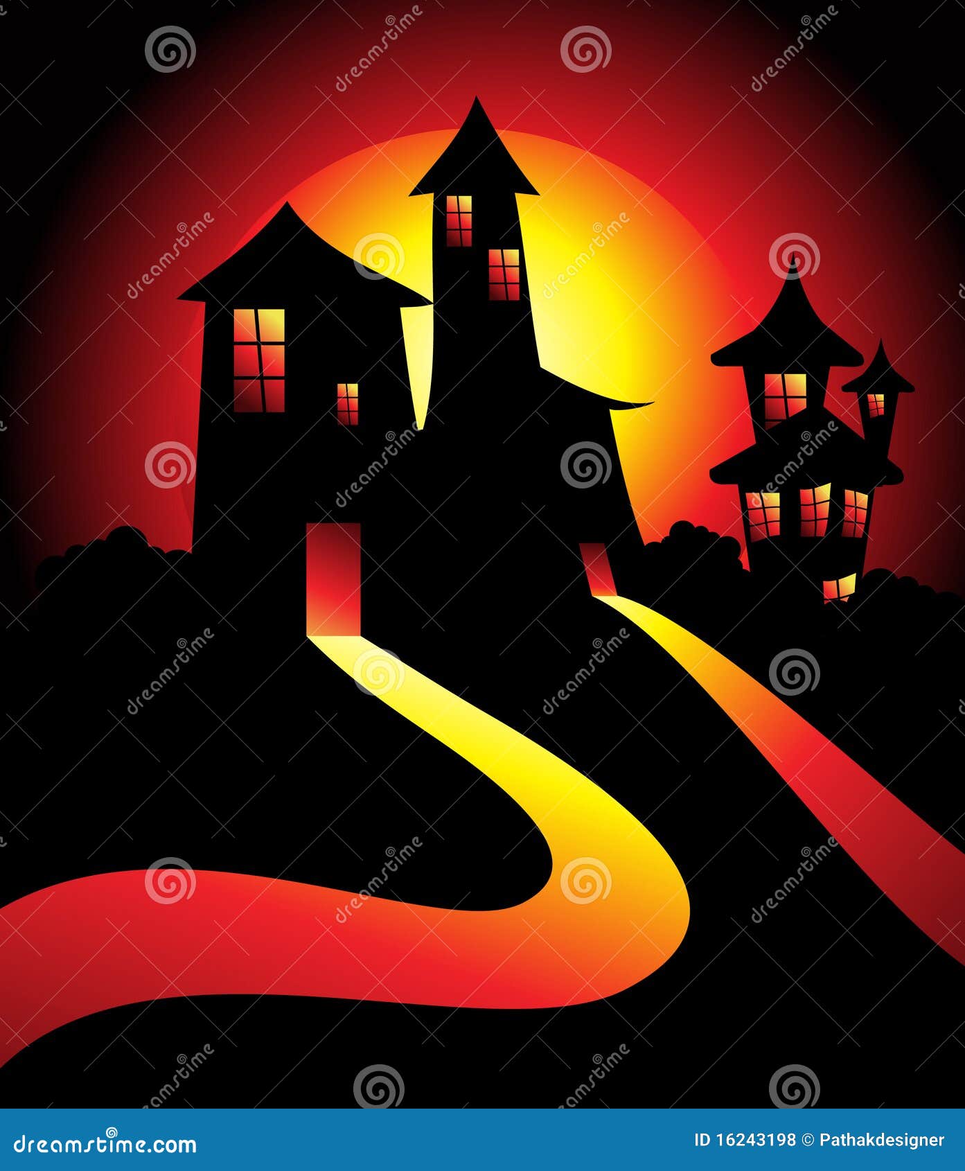 Halloween House in Darkness Stock Vector - Illustration of ripe, icon ...