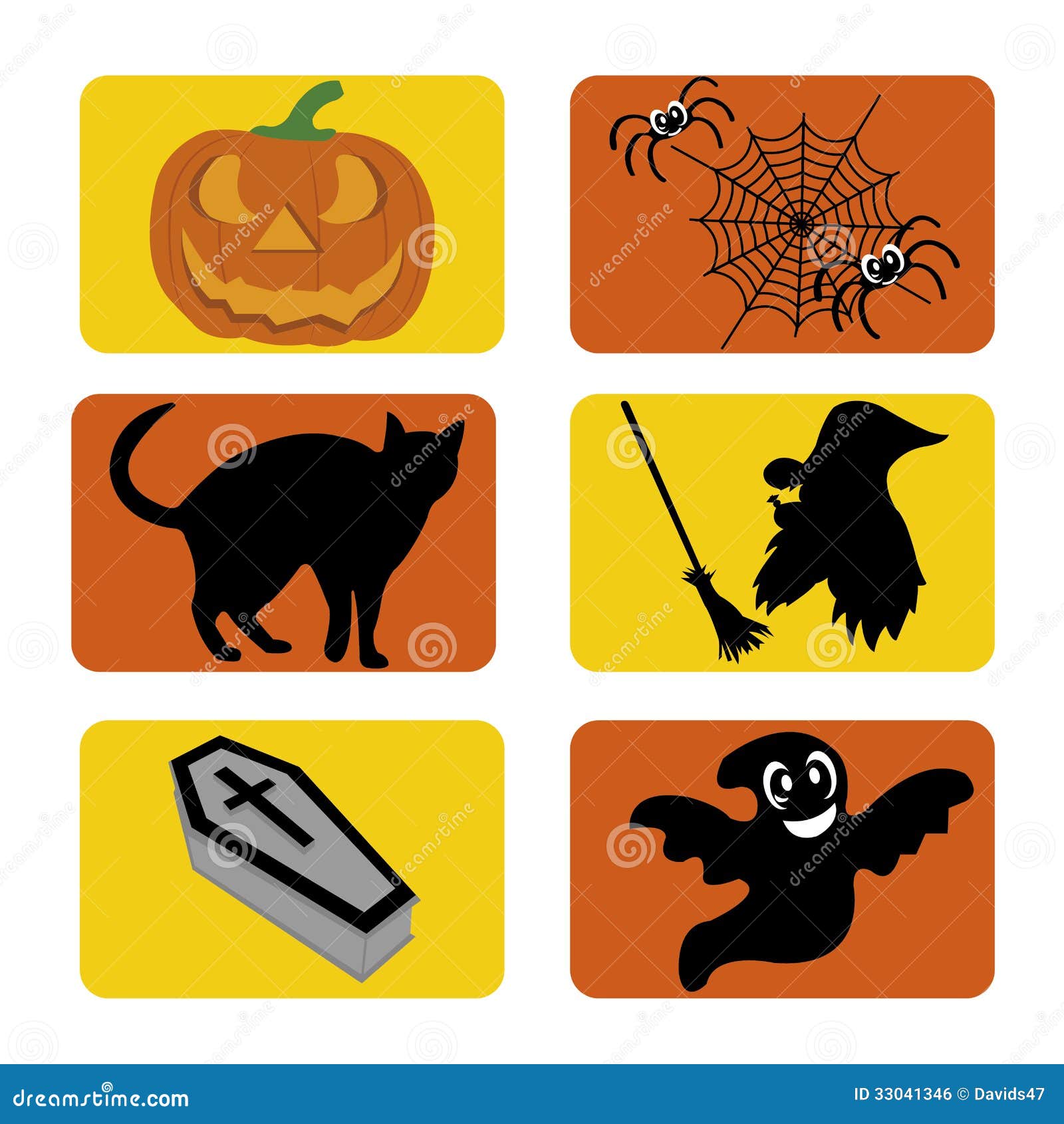 Halloween icons stock vector. Illustration of tradition - 33041346