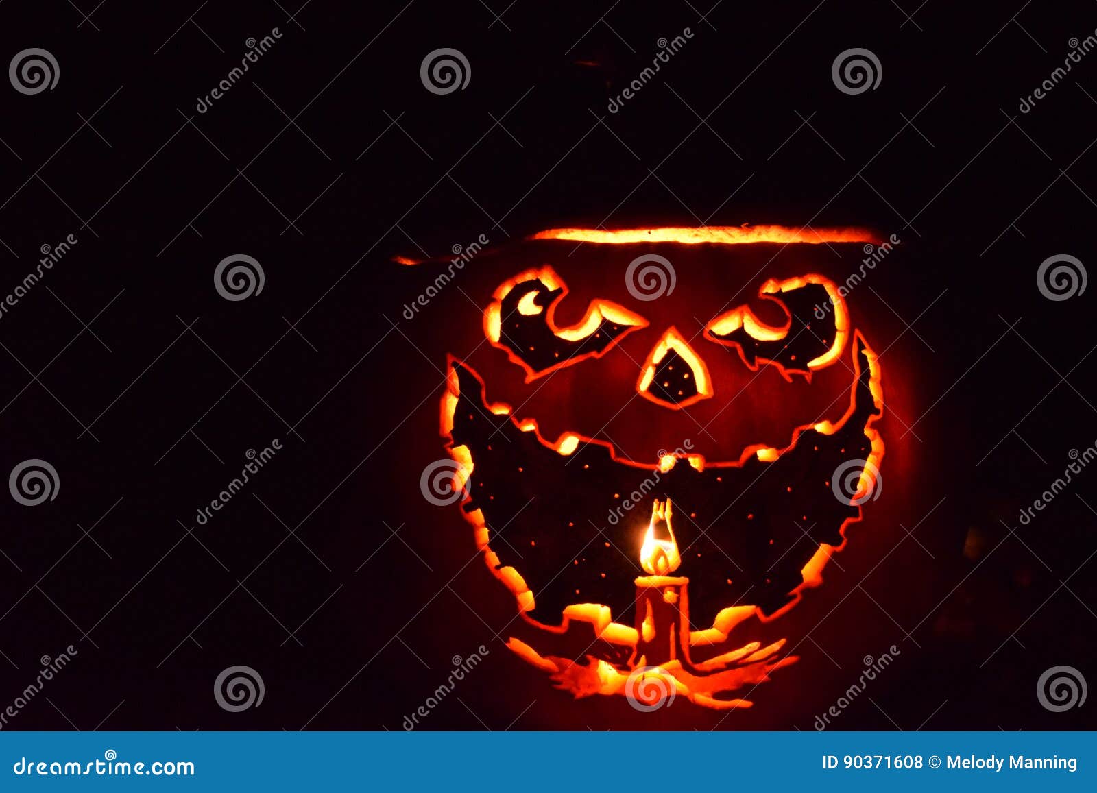 Halloween Jack-o-lantern, Inside Out Stock Photo - Image of black ...