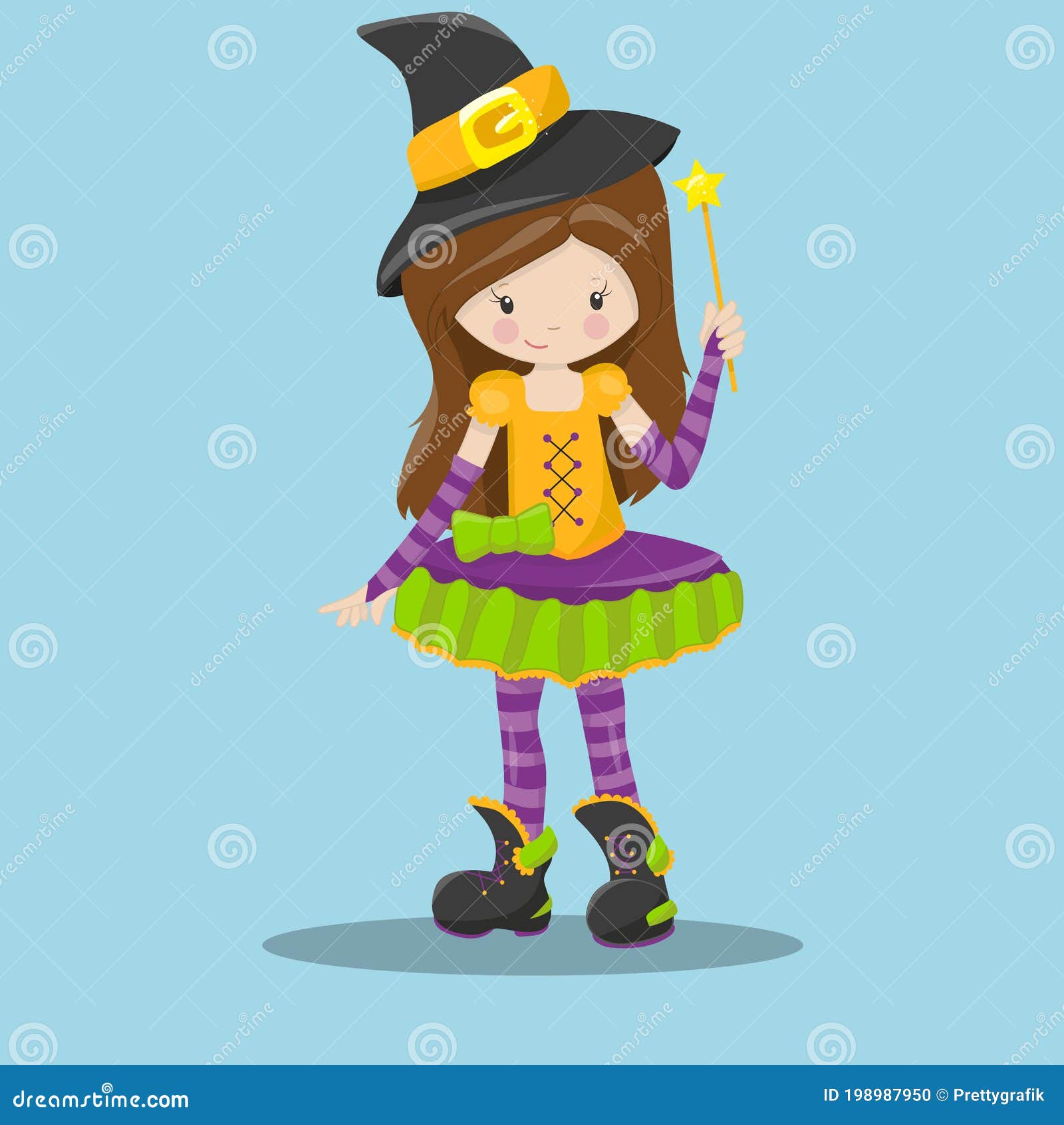 Halloween kids wizard 06 stock vector. Illustration of wizard - 198987950