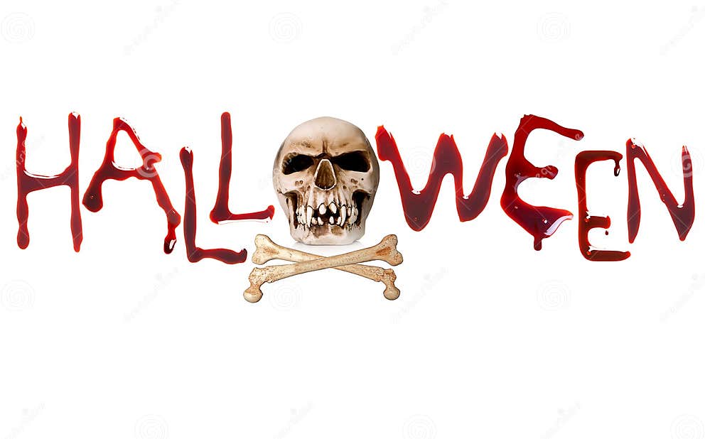 Halloween letters stock image. Image of letters, blot - 26681399