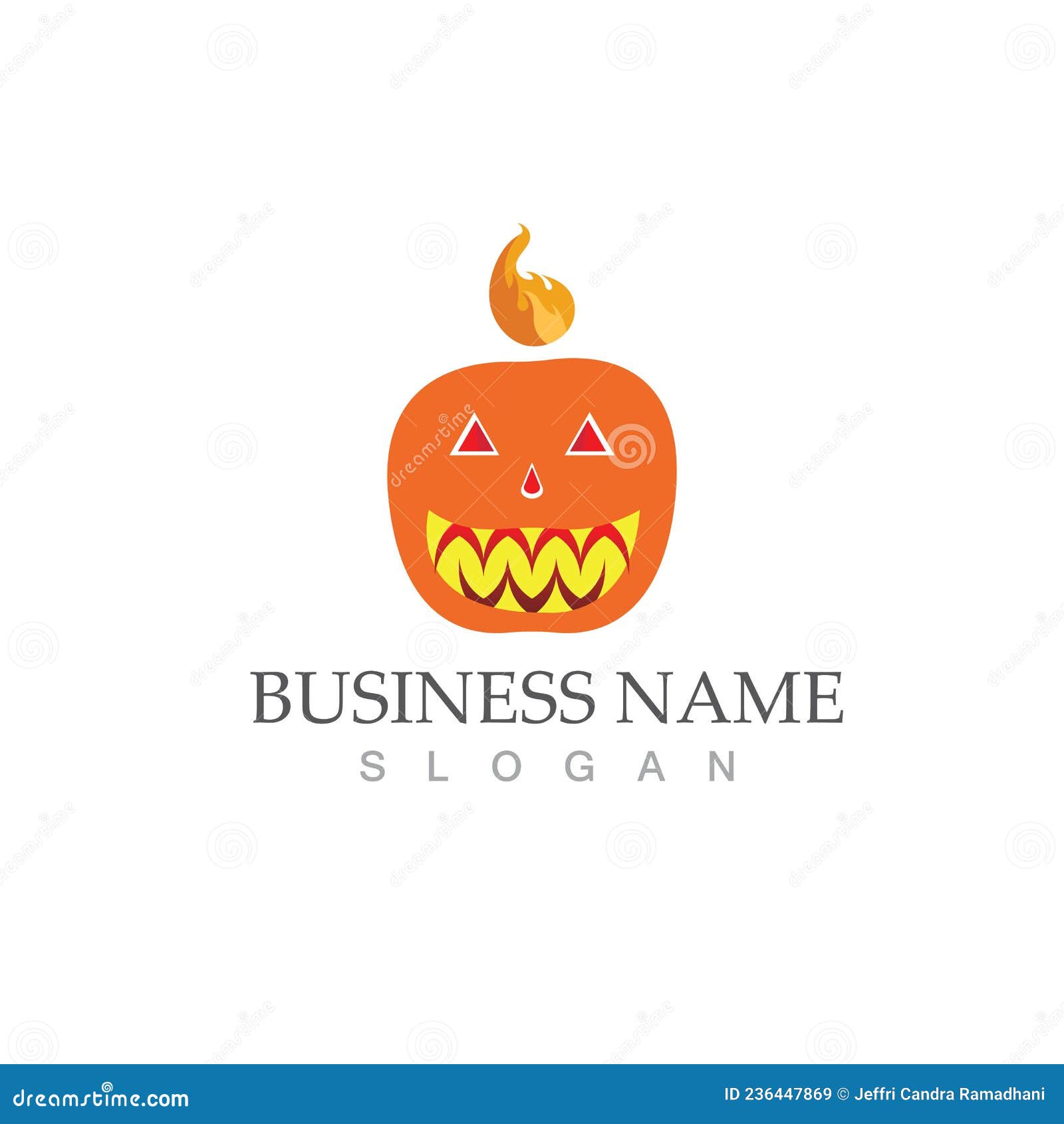 Halloween Logo Vector Illustration Icon Stock Vector - Illustration of ...